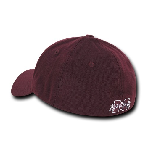 Maroon Mississippi Miss State Bulldogs NCAA Flex Baseball Fitted Fit ...