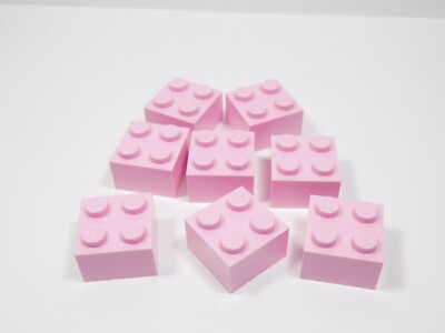 LEGO Lot of 8 Pink 2x2 Bricks L7 | eBay