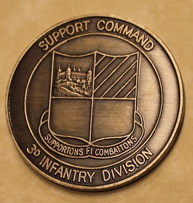 Support Command 3rd Infantry Division Army Challenge Coin | eBay