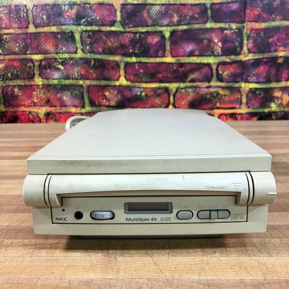 NEC CDR-601 External 4x Parallel MultiSpin 4X CD-ROM Drive w/Cable ...