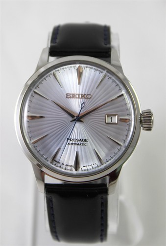 Seiko Presage 4R35B Automatic Ice Blue Dial Stainless Steel Wristwatch ...