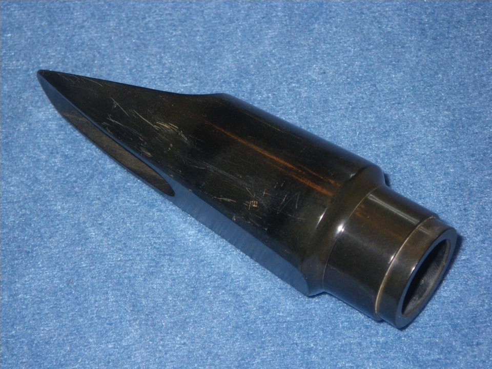 VINTAGE BILGER ALTO SAXOPHONE MOUTHPIECE - HAND FACED, HARD RUBBER ...
