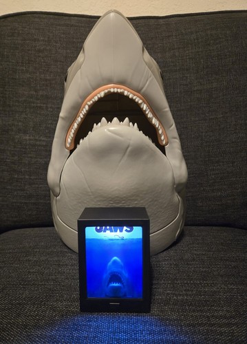 Jaws 50th Anniversary Popcorn Bucket And Shadow Box with Light and ...