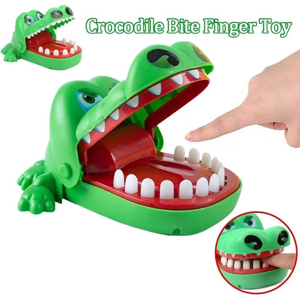 2 x Crocodile Finger Snapping Game Children's Toy Prank Party Game ...