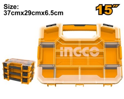 INGCO Plastic Organizer 370x290x65MM Stackable Tool Box Storage | eBay ...