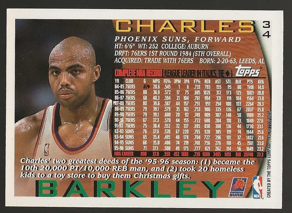 Charles Barkley ( 10 different cards) see list of cards below: | eBay