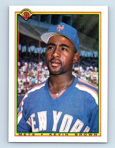 1990 Bowman Kevin Brown Rookie New York Mets #127 | eBay