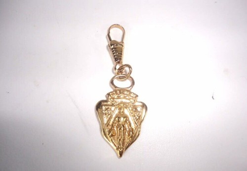 Vintage GUCCI Gold Tone Knight Crest Shield Replacement Zipper Pull Bag ...