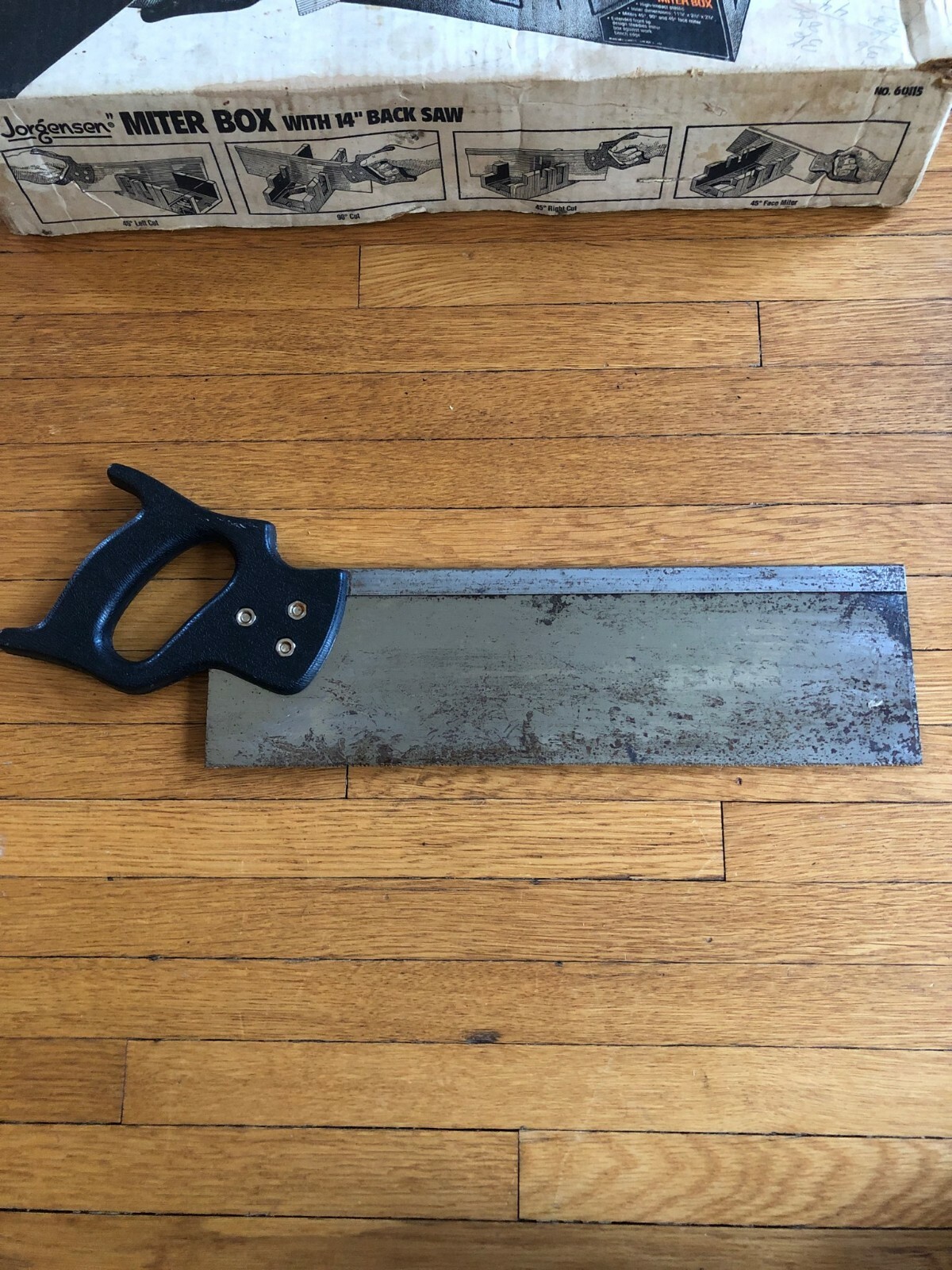 Jorgensen No. 60115 MITER BOX with 14" BACK SAW with Original Box | eBay