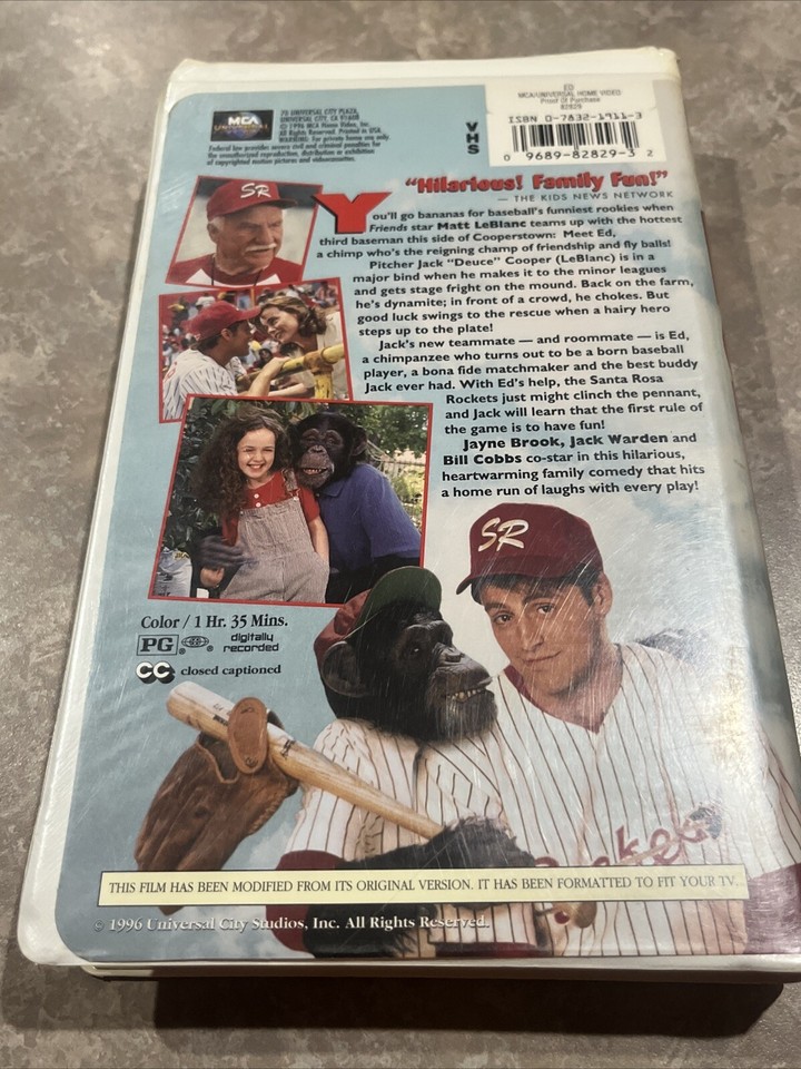 Ed VHS 1996 MCA Clamshell Matt Leblanc ***TESTED*** 96898282932 | eBay