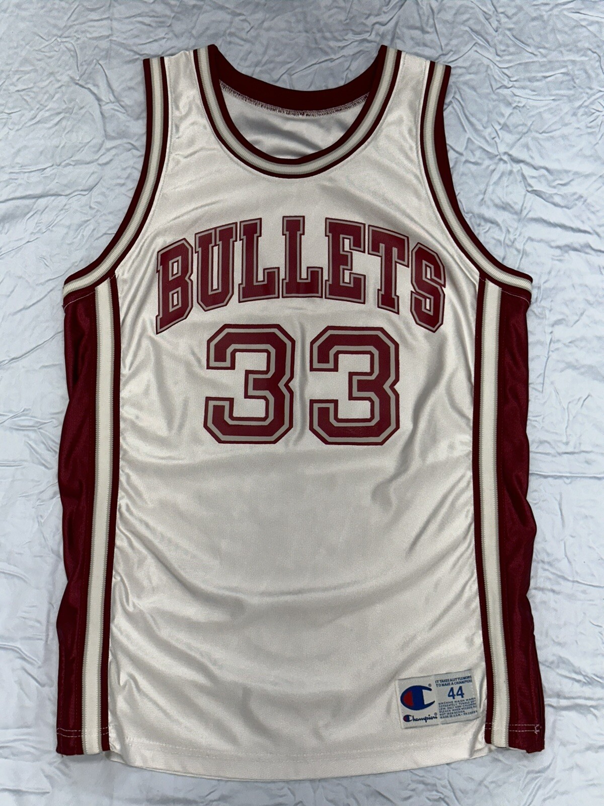 Champion Bullets Jersey Vintage #33 No Name Size 44 | eBay