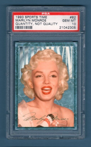 1993 Sports Time MARILYN MONROE #82 Monkey Business 1952 Movie PSA 10 ...