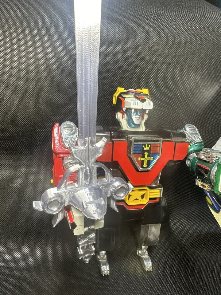 New Chrome Plastic! Voltron III Blazing sword 10" 3D printed made to ...
