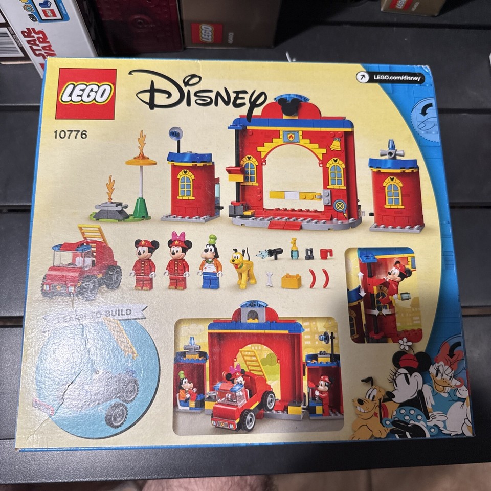 LEGO Mickey & Friends Fire Truck & Station 10776 With Mickey Minnie ...