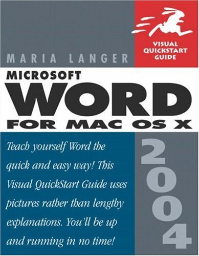 Microsoft Word 2004 for Mac OS X: Vis..., Langer, Maria 9780321304575 ...