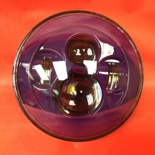 7" Replacement PURPLE Projector HID LED Light Headlight Motorcycle For ...