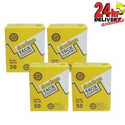 4 x 50 Individual Starchem Tack Rags/Cloths - Dispenser Box | eBay