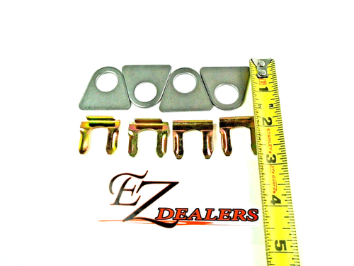 Weld-On Frame Brake Line Mount Tabs with Clips - Pack of 4 Brake Line ...