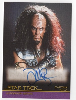 Todd Bryant as Captain Klaa STAR TREK Complete Movies Autograph Card ...