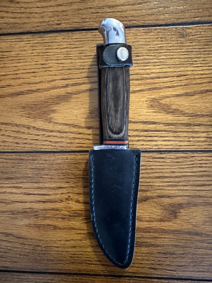 Rare vintage Fury Japan eagle Damascus pattern surgical steel fixed ...