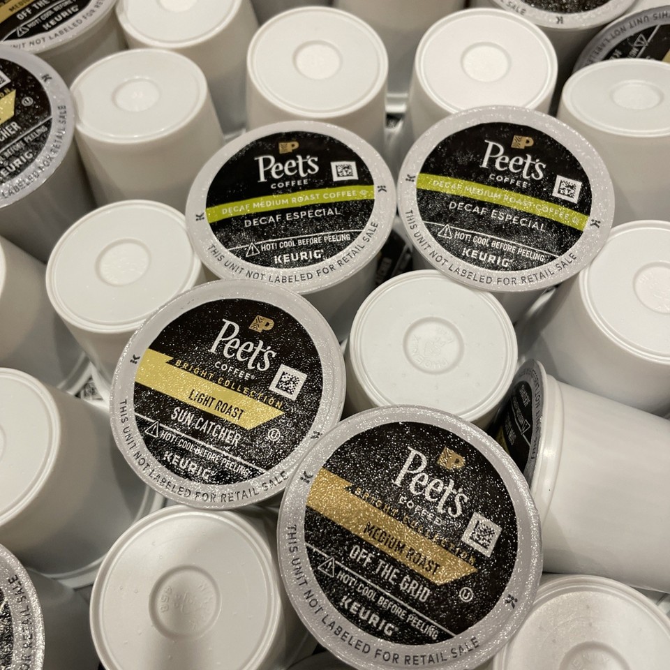 Peet's Coffee Variety 90 Count K Cup Sun Catcher Medium Roast Decaf ...