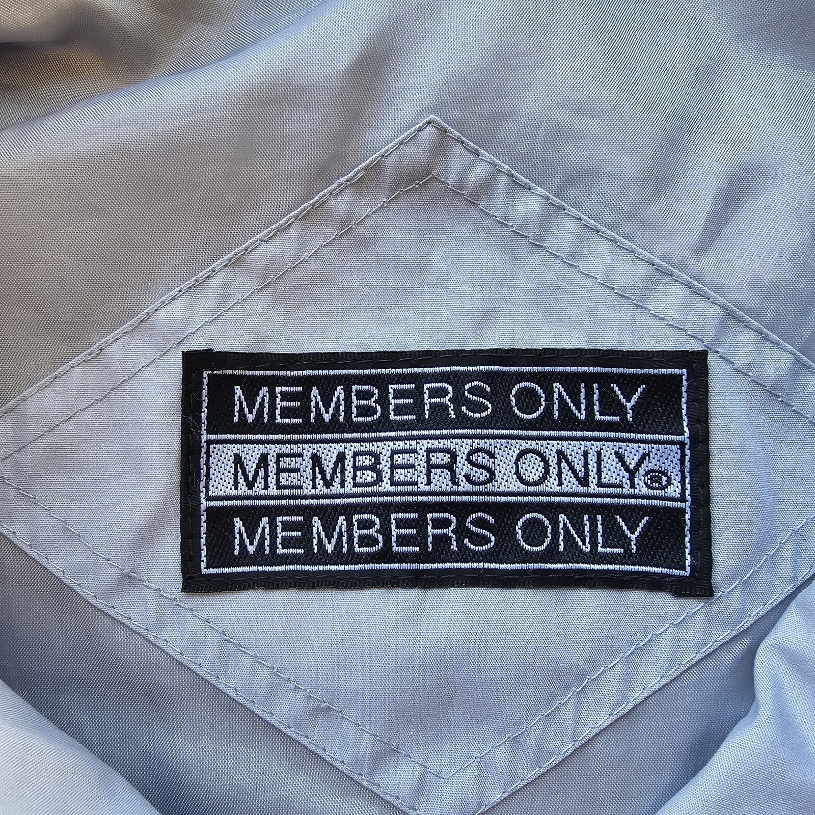 Vintage Members Only Jacket Men's XL Grey Lightweight Jacket Full Zip ...