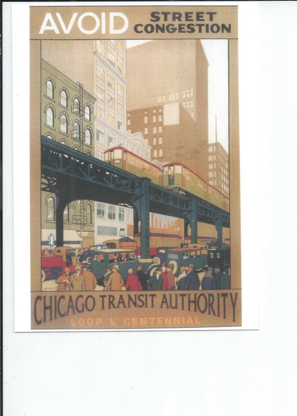 Framable Gallery Quality, Avoid Street Congestion, Chicago, Illinois ...