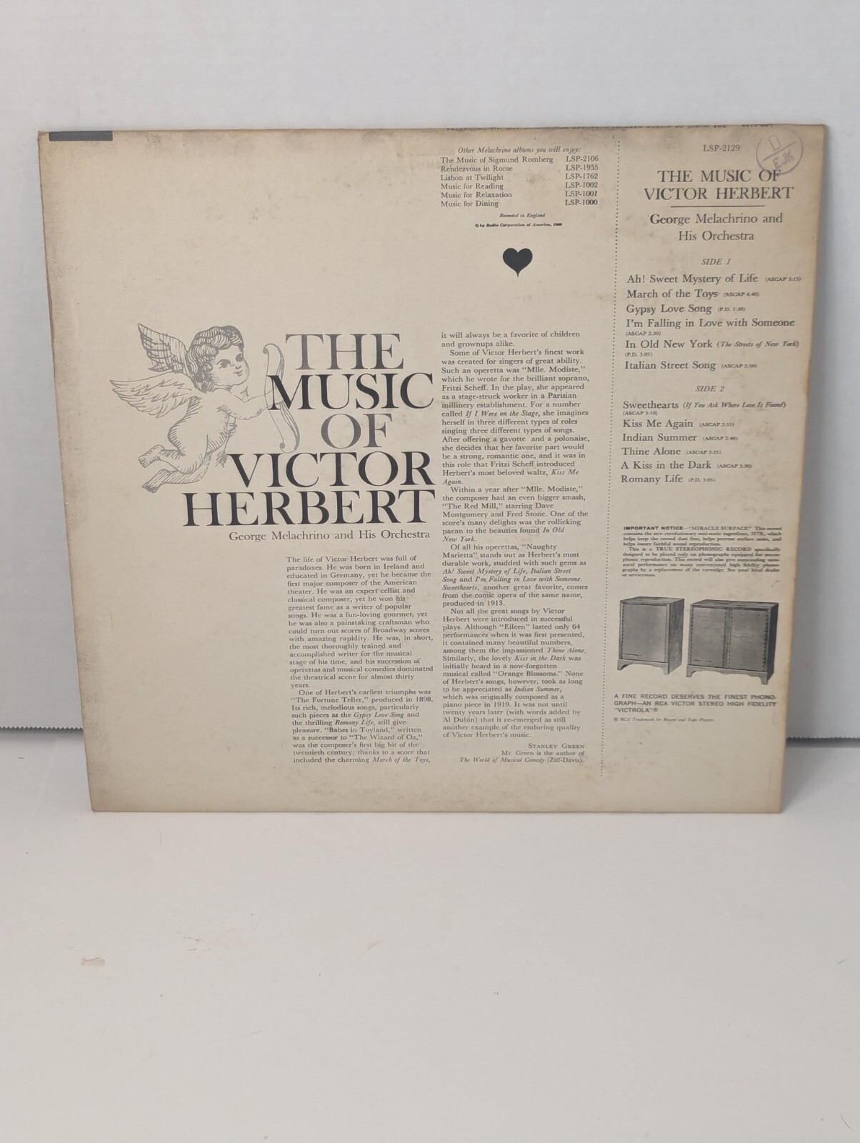 Vintage Music Album "The Music Of Victor Herbert" On Vinyl | eBay
