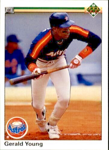 1990 Upper Deck #196 Gerald Young Outfield Houston Astros FREE shipping ...