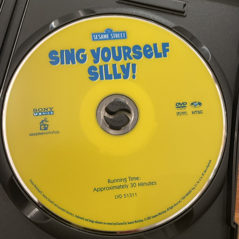 Sesame Street Sing Yourself Silly 2005 DVD TESTED Paul Simon James ...