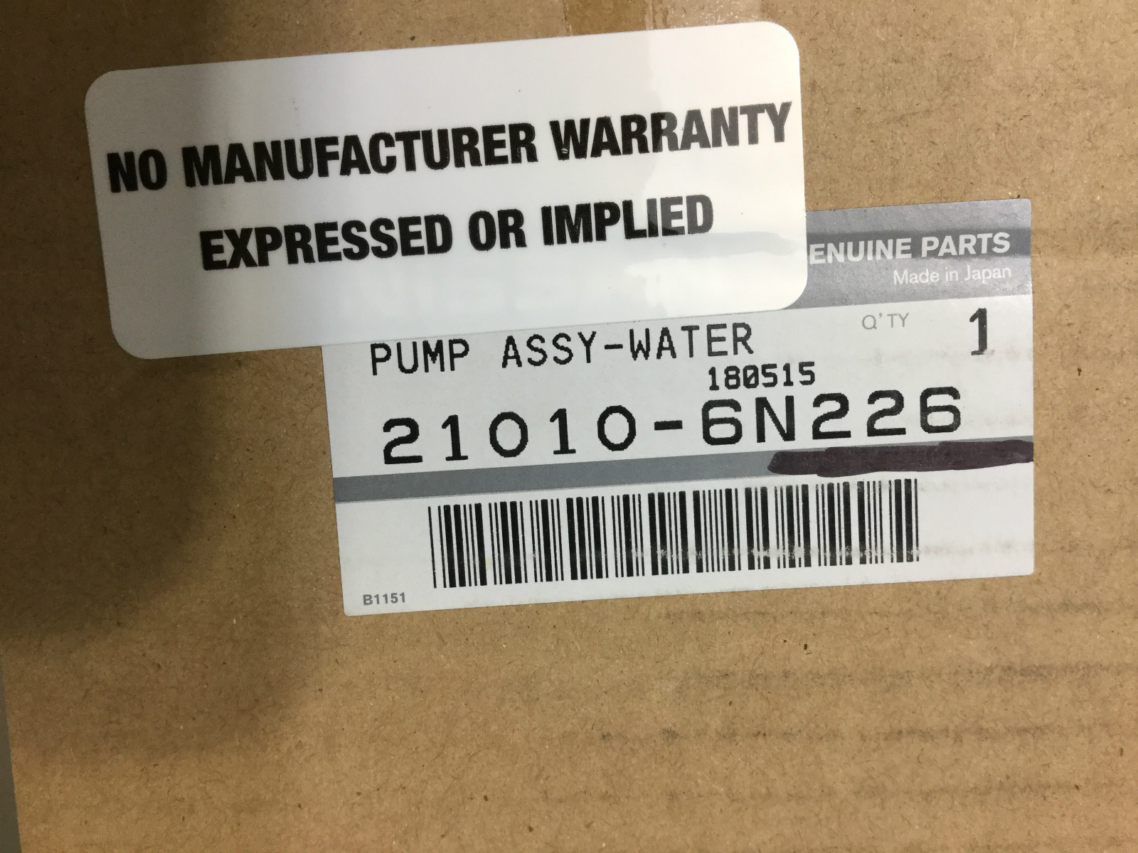 21010-6N226 Nissan Rogue Water Pump NEW OEM!!! 210106N226 | eBay