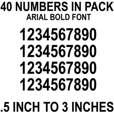 Mailbox Address Locker Numbers Decal Vinyl Sticker Window Door Wall ...