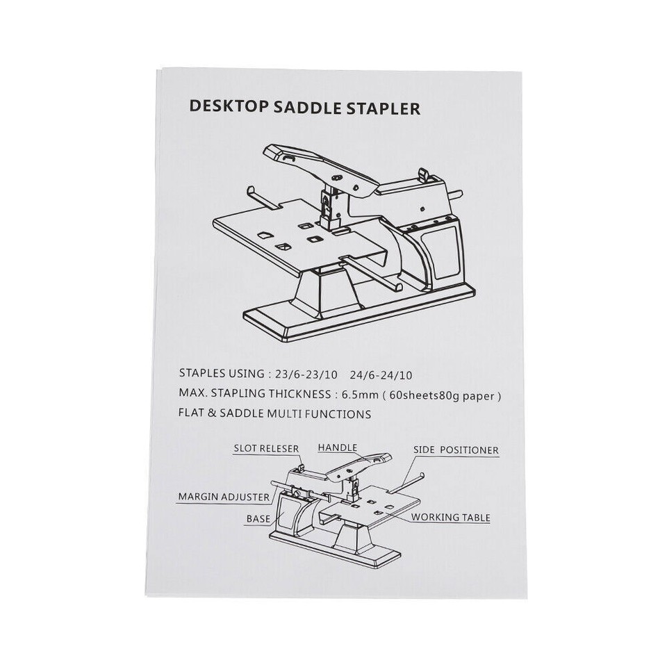 A3 Manual Flat Saddle Stitching Dual Stapler Binder Book Binding ...