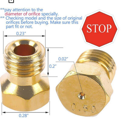 PROPANE GRILL ORIFICES. | eBay