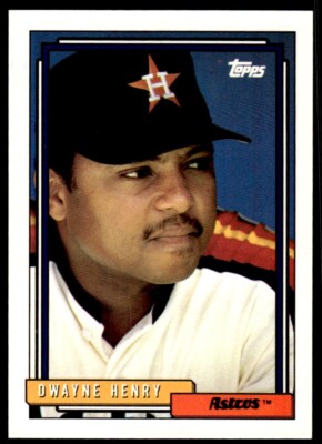 1992 Topps Baseball Card Dwayne Henry Houston Astros #668 | eBay