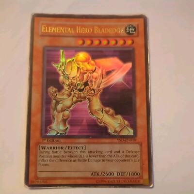 YSD-EN019 Elemental Hero Bladedge Ultra Rare 1st Edition Yugioh Card | eBay