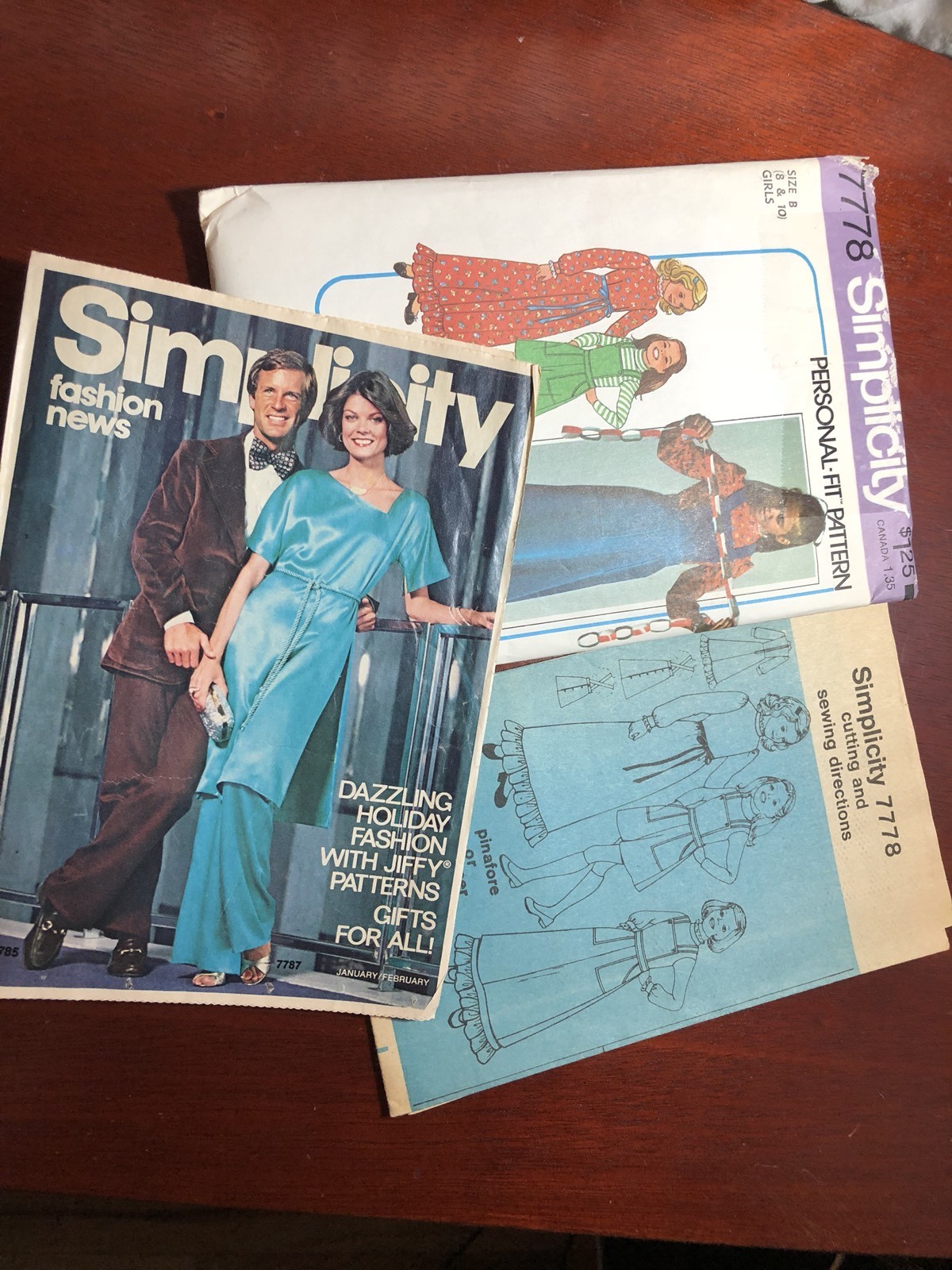 Sewing Pattern 1970’s Simplicity Number 7778 SZ 8 & 10 Year 1976 Dress ...