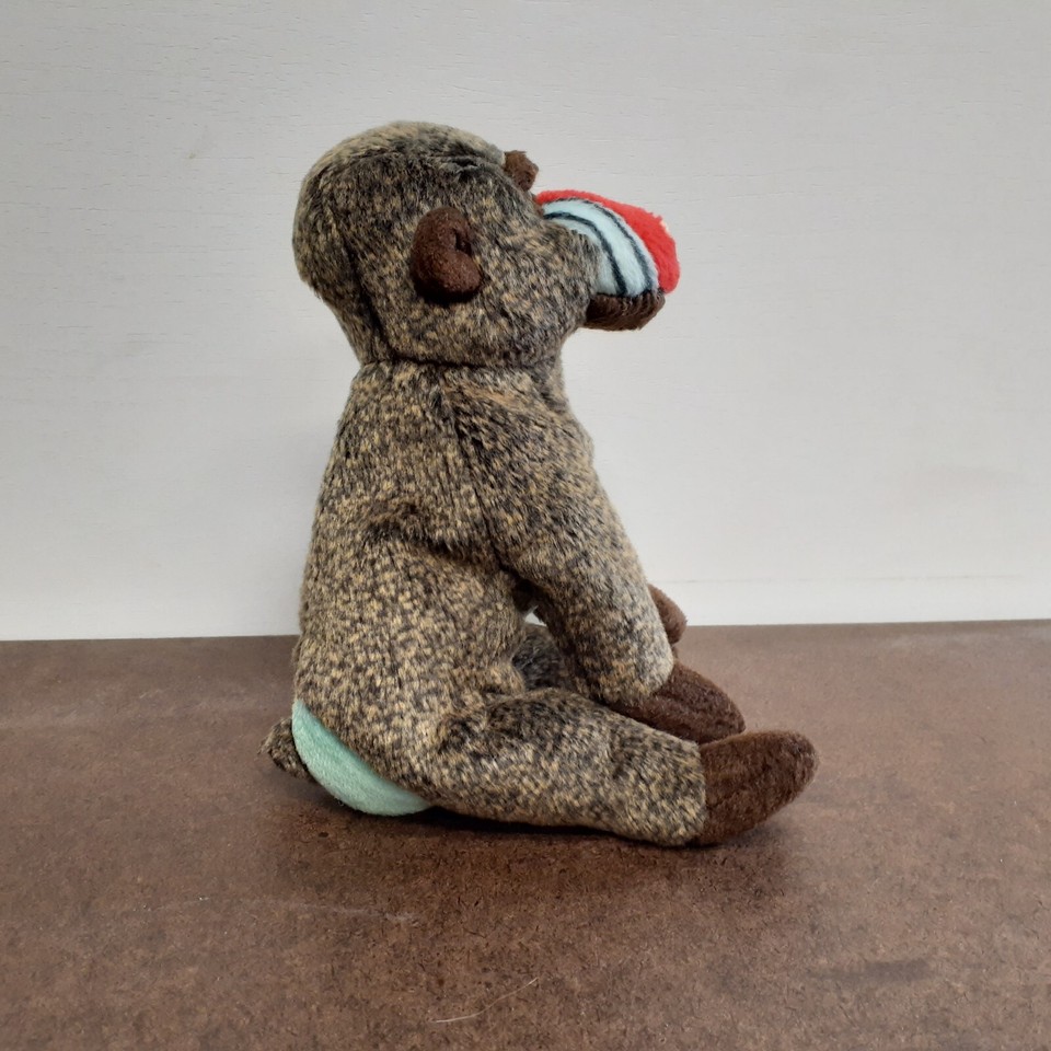TY Beanie Baby Cheeks The Baboon Monkey Plush Toy Retired 1999 Without ...