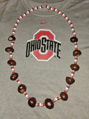 Ohio State Buckeyes Handmade BUCKEYE NECKLACE w/ REAL NUTS | eBay