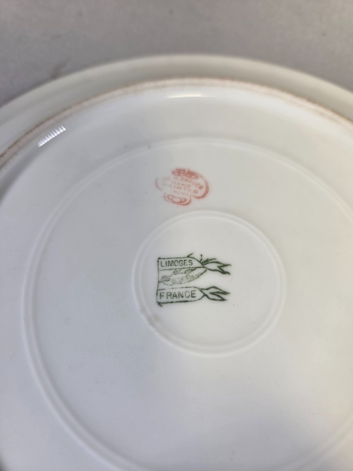 VTG Jul H. Brauer Hand-painted "Orchids" Plate - 8.5" - Limoges/France ...