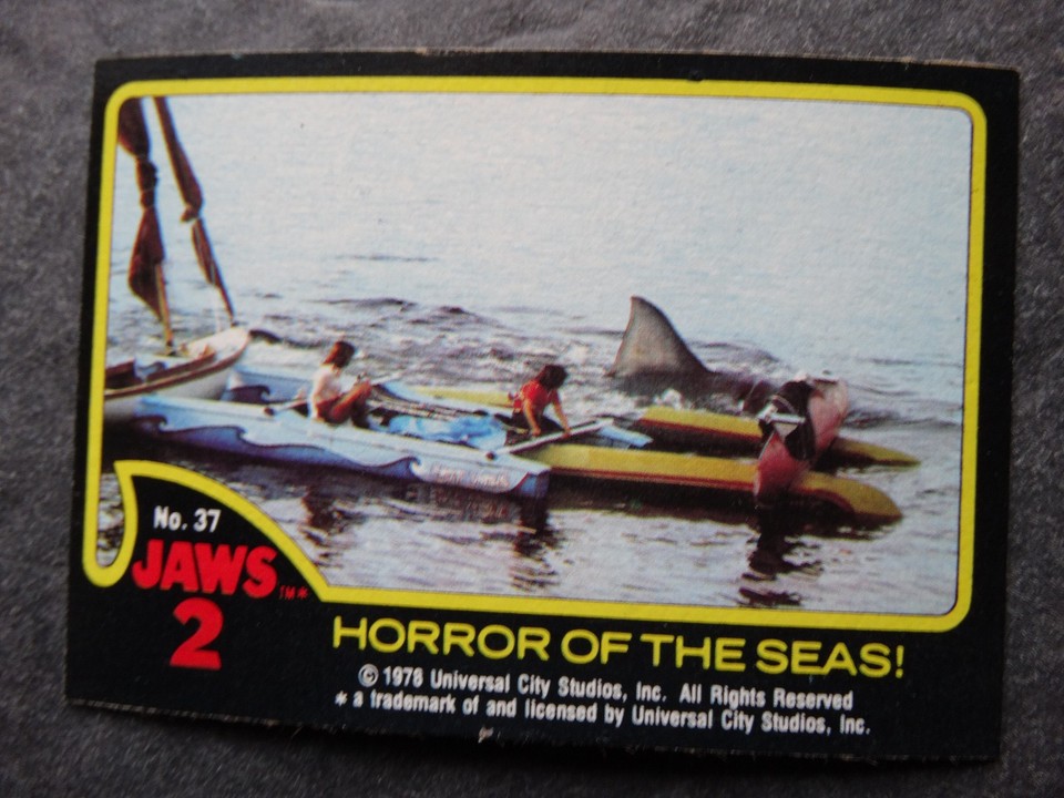 1978 Topps Jaws 2 Shark Movie Trading Card Complete Your Set You U Pick ...