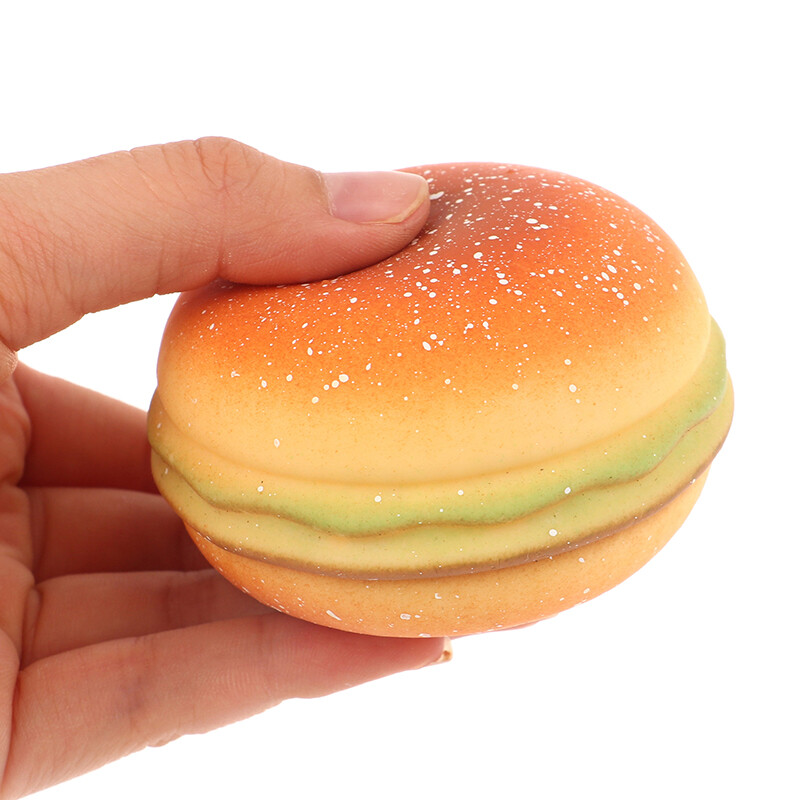 Burger Stress Ball 3D Hamburger Toys Silicone Decompression | eBay