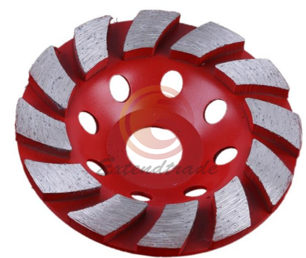 4 Inch Grinder Discs HHS 8 Hole Diamond Segment Grinding Wheel for sale ...