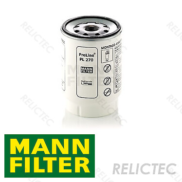 Fuel Filter PL270x for Doosan K1006520 400403-00022 K1006530 4011558935702| eBay