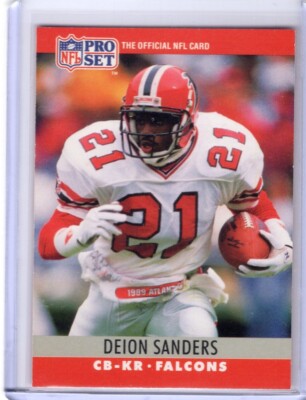 DEION SANDERS 1990 Pro Set #36 - FALCONS | eBay