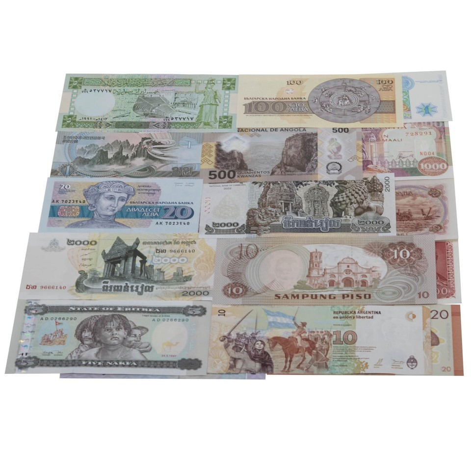 800 Banknotes | 125+ Countries | Valuable Paper Money | UNC | eBay