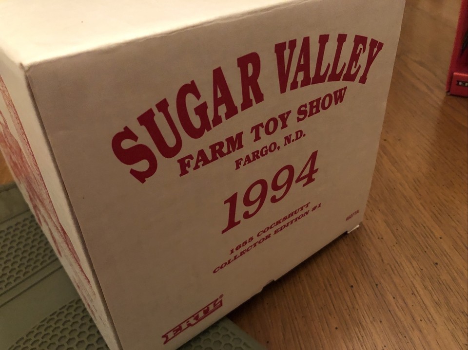 ERTL Rare Cockshutt 1655 Tractor White 1994 Sugar Valley Farm Toy Show ...
