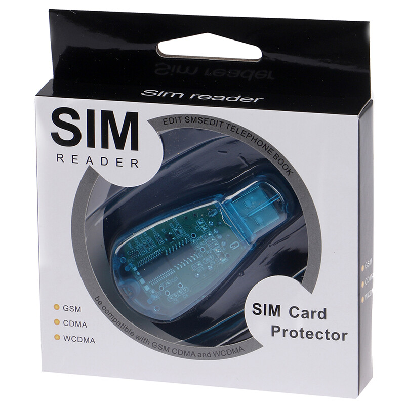 USB SIM Card Reader Copy/Cloner Kit SIM Card Reader GSM CDMA SMS Backup ...