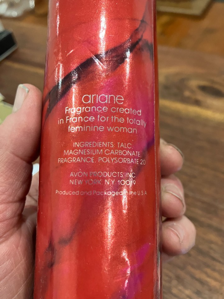 New Old Stock Avon Ariane Perfumed Body Talc Powder 3.5 ounce | eBay