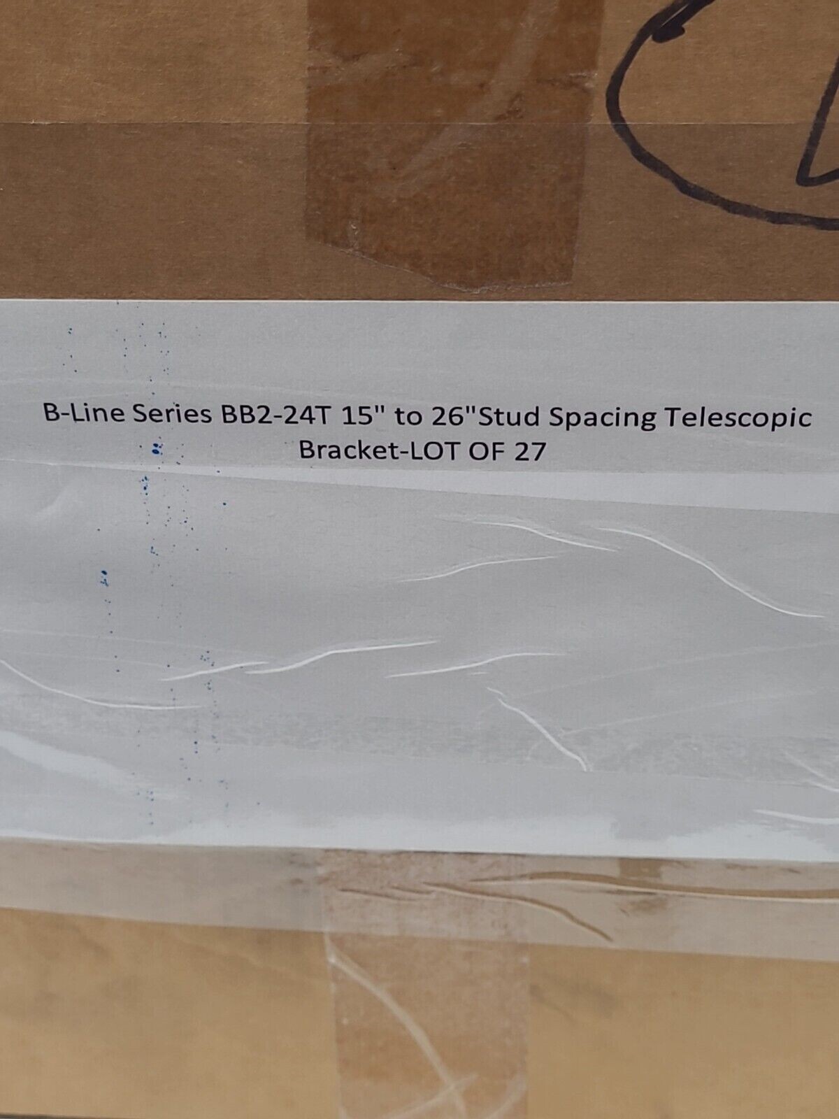 B-Line Series BB2-24T 15" to 26"Stud Spacing Telescopic Bracket-LOT OF ...